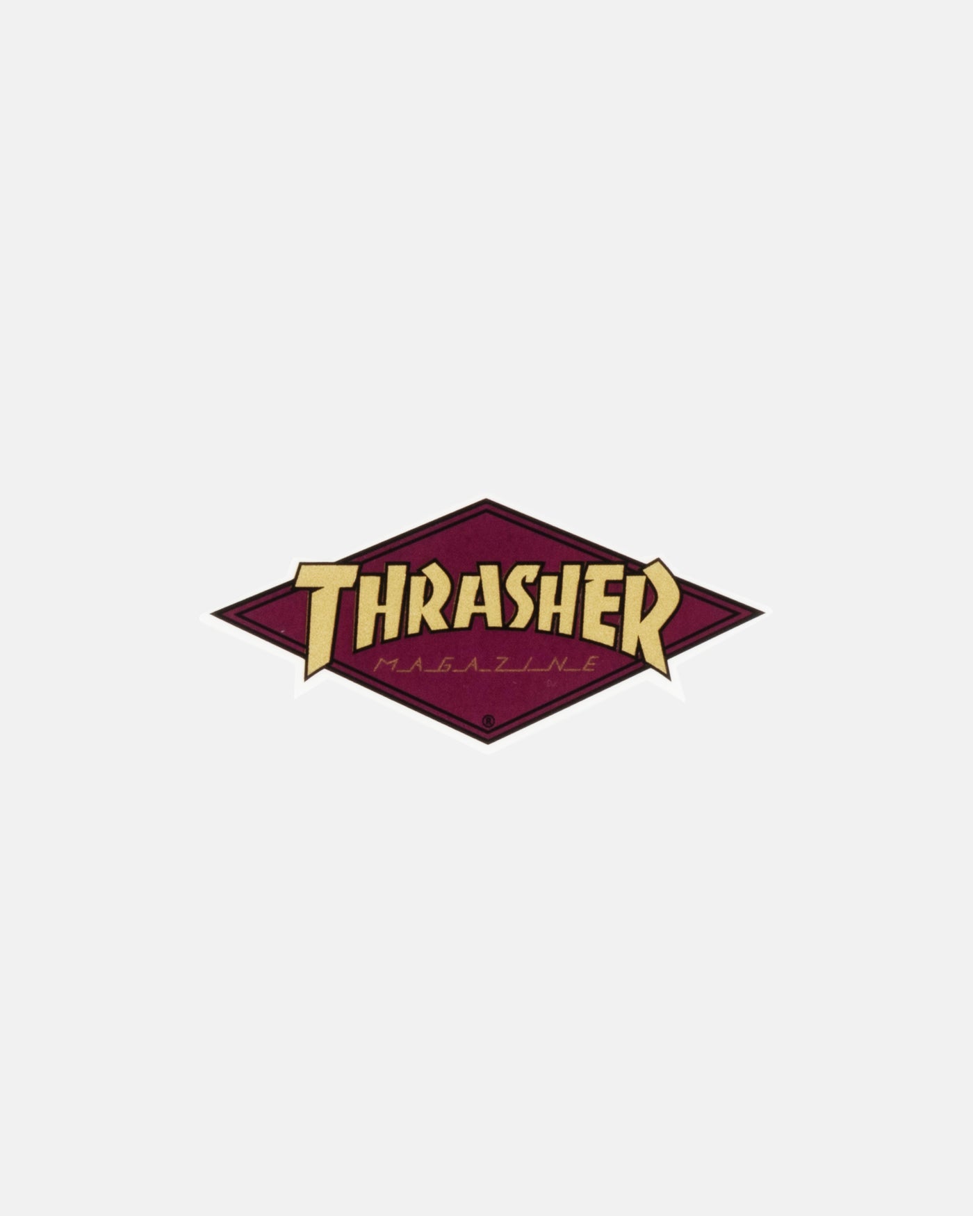 DIAMOND - STICKER - MAROON – Thrasher Magazine