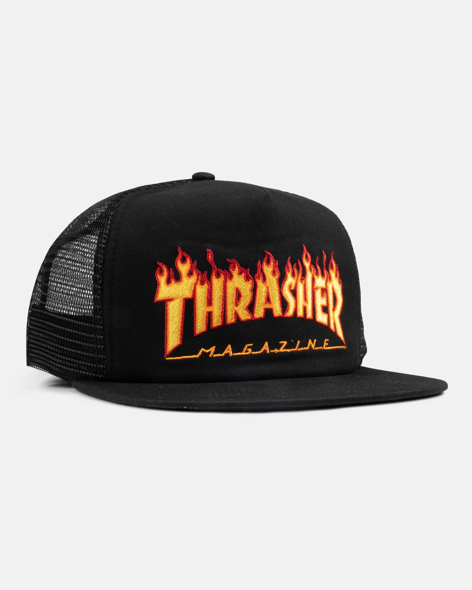 FLAME - TRUCKER - BLACK – Thrasher Magazine